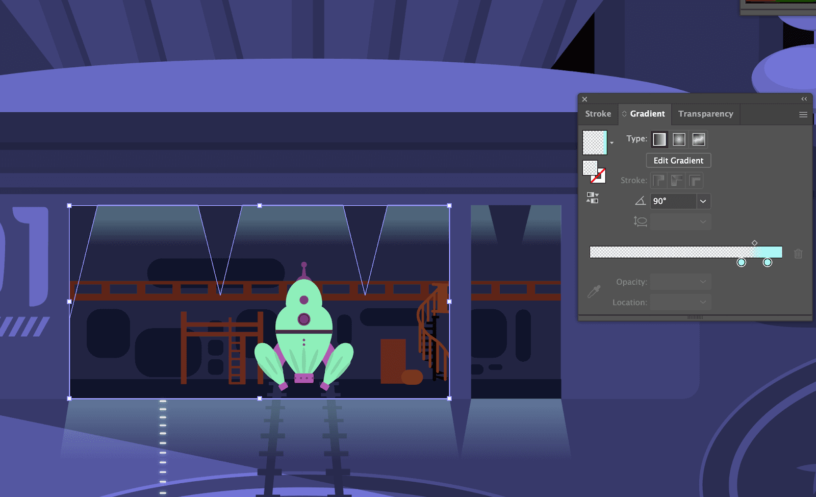 How to create atmospheric light in Illustrator